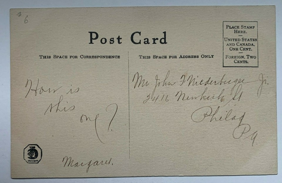 1910 Postcard Lady in Pink headband dress artist Marion Reed (MA ...