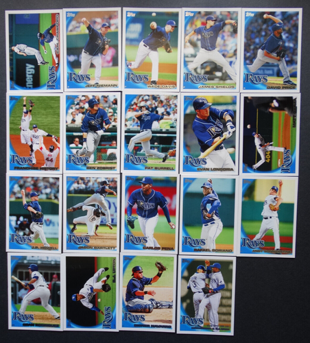 2010 Topps Series 1 & 2 Tampa Bay Rays Team Set of 19 Baseball Cards | eBay