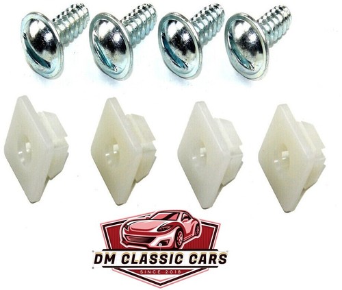 Front Rear Bumper License Plate Holder Frame Bolts Nuts Hardware For ...