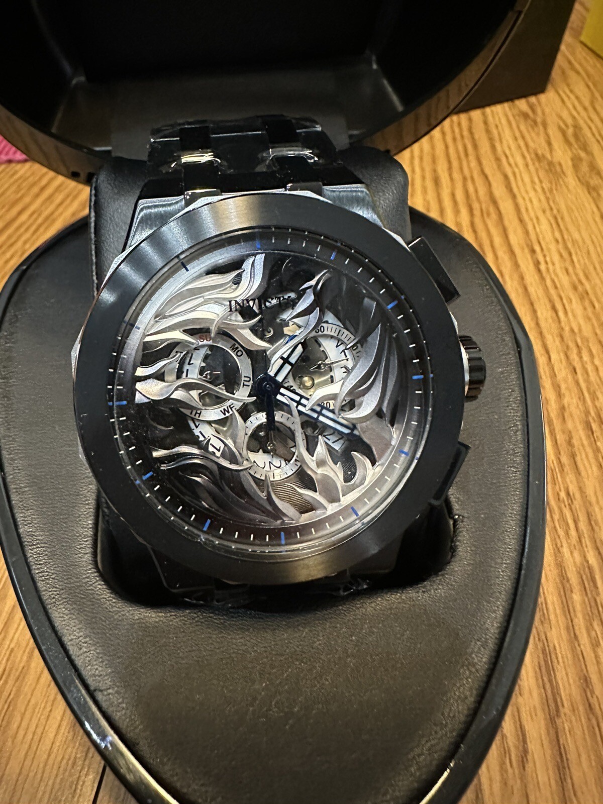 Invicta Speedway 34872 Stealth Black Ion Plated Skeleton Chronograph W ...