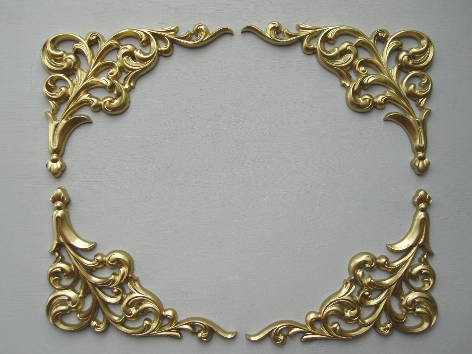 FOUR DECORATIVE ORNATE CORNICE MIRROR/ FURNITURE/ FIREPLACE MOULDINGS ...
