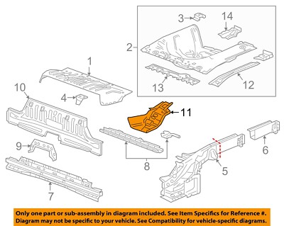 Chevrolet GM OEM 16-18 Spark Floor Rails-Rear-Front Rail Right 95327758 ...