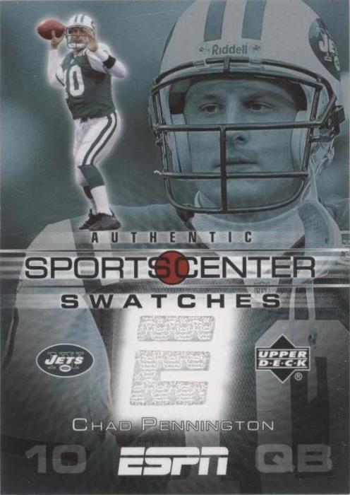 2005 Upper Deck ESPN - Sportscenter Swatches Chad Pennington #SCS-CP ...
