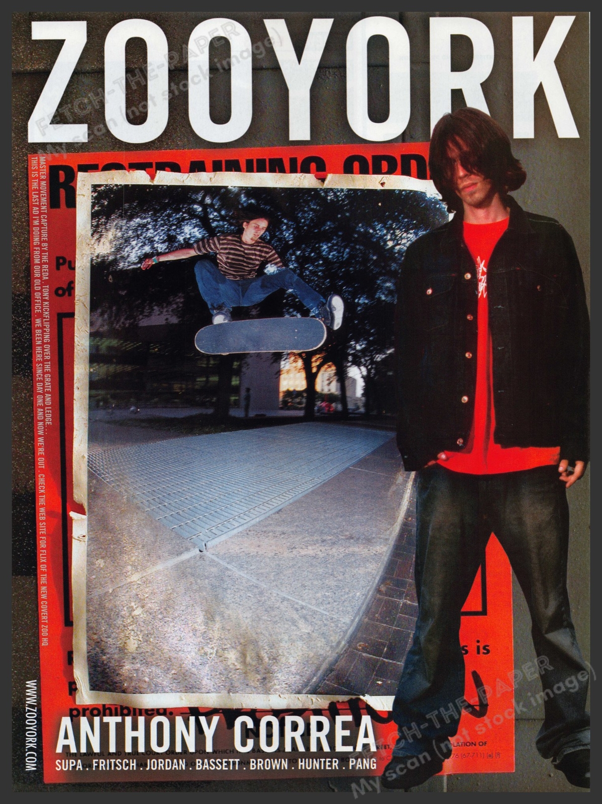 Zoo York Clothing Anthony Correa Skater 2000s Print Advertisement Ad ...