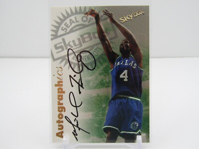 MICHAEL FINLEY 1997 SKYBOX AUTOGRAPHICS AUTOGRAPH AUTO SP!!- MAVERICKS ...