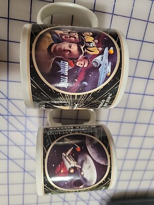 Star Trek 1994 The Crew Mug 110345 & Uss Enterprise Ncc-1701 110337 Set ...