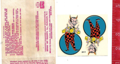 Vintage IMPKO water decal Devil in Checkered pants | eBay