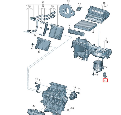 Résistance de ventilateur de chauffage pour VW T-CROSS C11 2Q0959263A ...