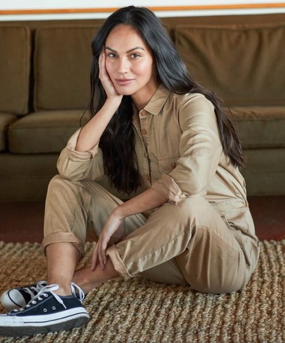 Outerknown S.E.A. Suit Women's Button Front Jumpsuit Linen Blend Sz M Tan NWOT | eBay