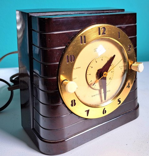 VINTAGE 1940's TELECHRON BAKELITE ELECTRIC CLOCK/TIMER Restored | eBay