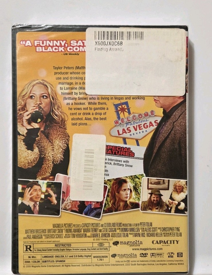 Finding Amanda DVD 2008 NEW Sealed Comedy Matthew Broderick Rated R Movie | eBay