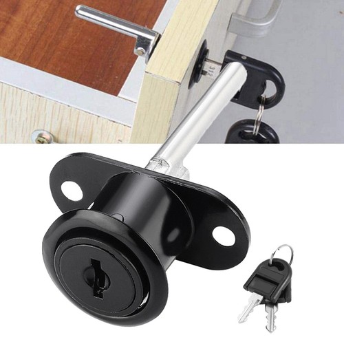 Practical Cam Lock With 2pcs Keys Bookcase For Cabinet Black ...