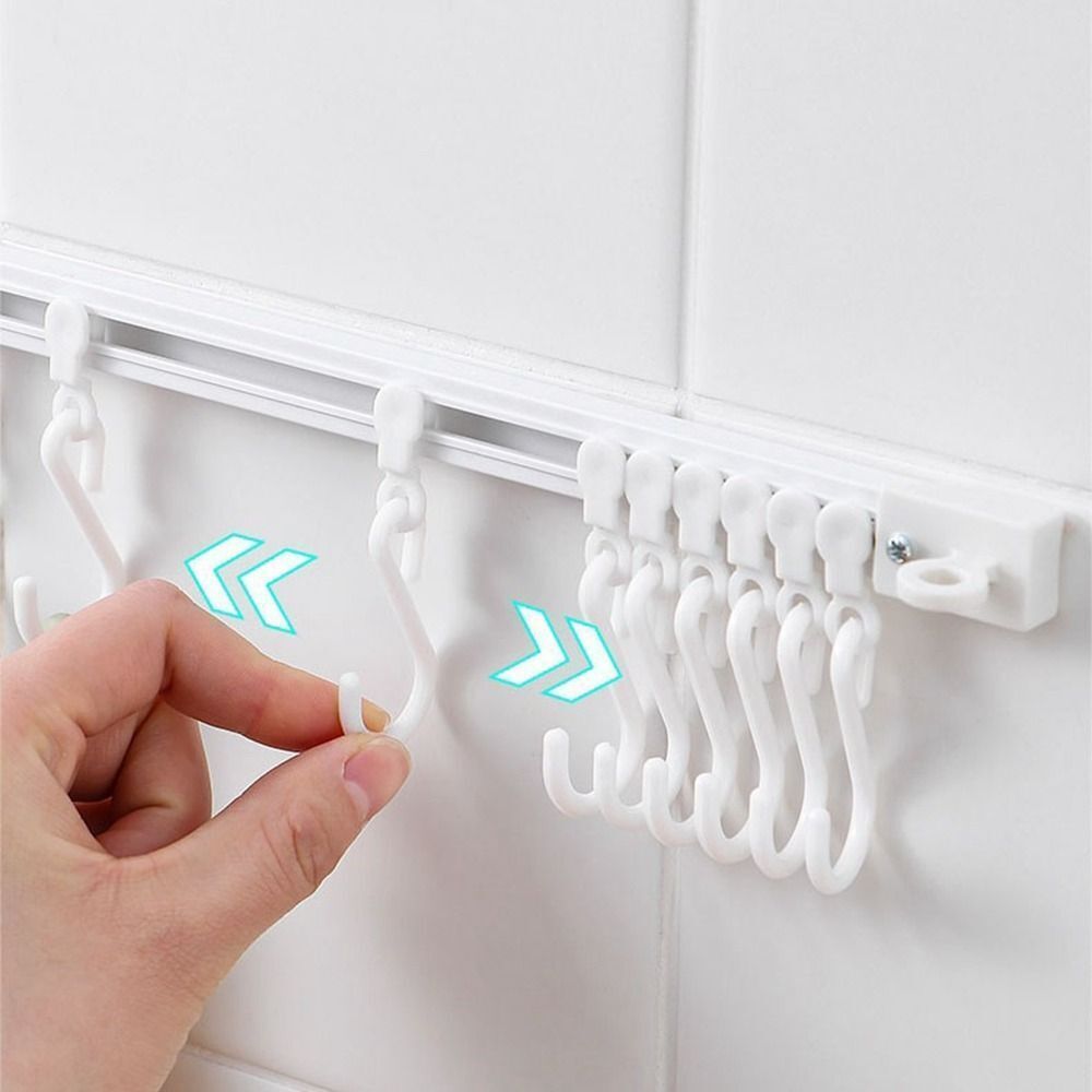 Multi-functional Track Row Hooks Bedroom Long Row Hook | eBay