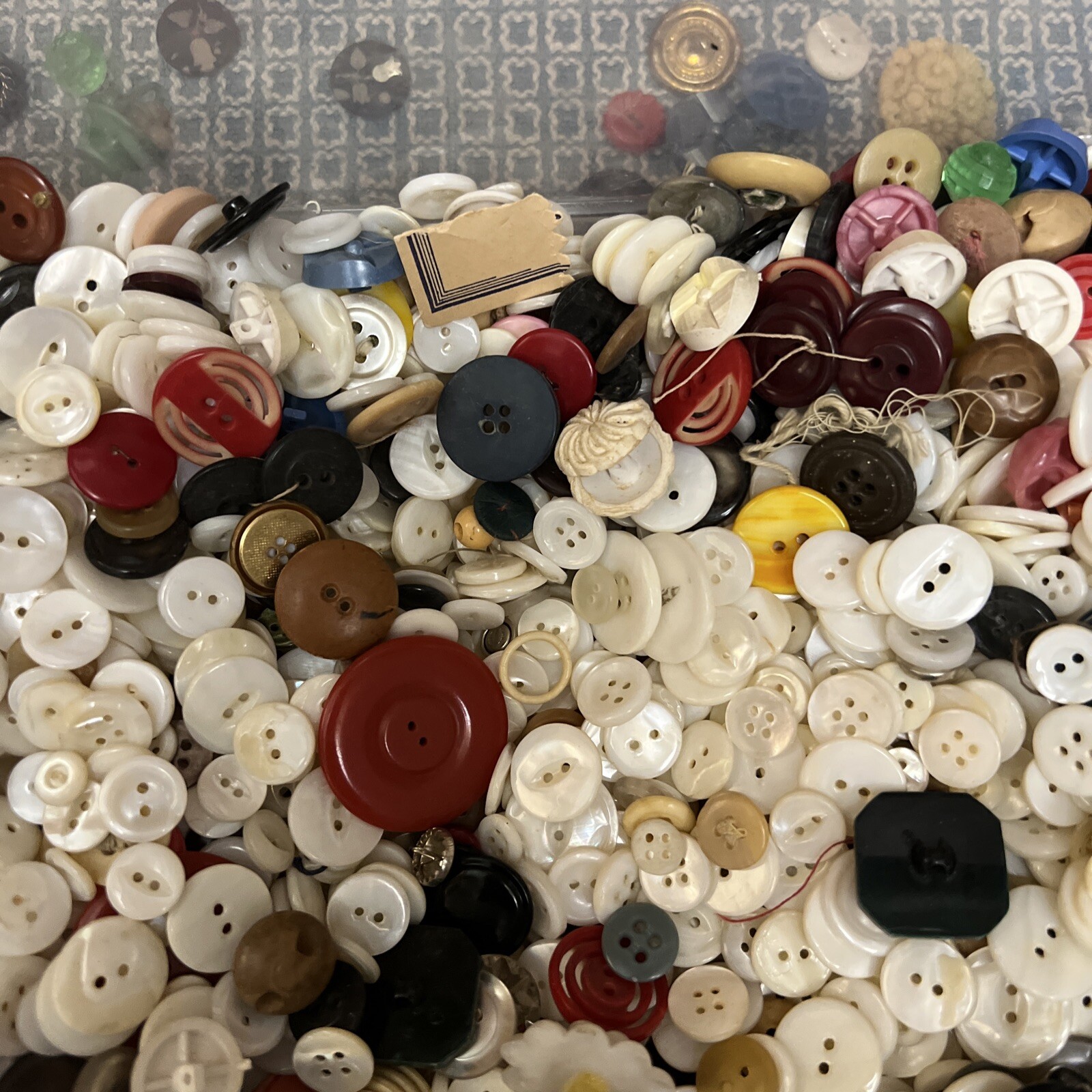 VINTAGE MIXED LOT COLLECTION OF OLD BUTTONS 12 Lbs | eBay