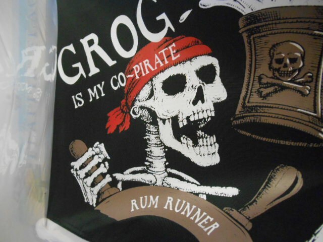 GROG PIRATE RUM RUNNER 12"x18" Two Sided Flag Fade Resist Grade ...