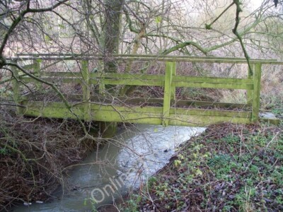 Photo 6x4 Over the brook Little Wolford Crossing the brook on the ...