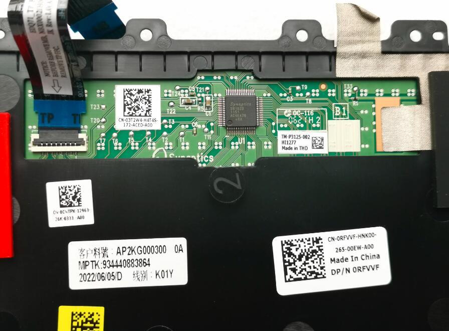 Dell Alienware M17 R2 Touchpad Trackpad Board With Cable 0RFVVF 03T2W4 ...