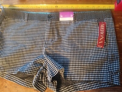NEW NWT Merona Womens Plus size 18 3" inseam chino short in ebony black ...