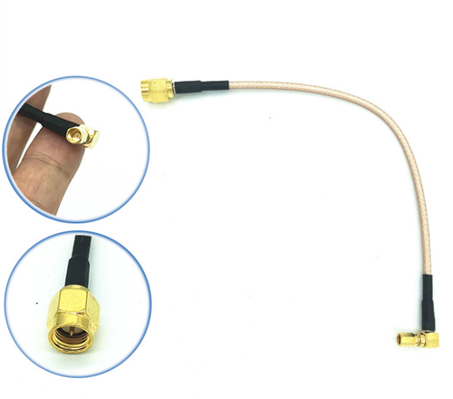 2pcs MCXK/SMAJ coaxial high frequency RF adapter MCX female elbow to ...