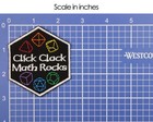 Click Clack Math Rocks Patch - Made in USA - Dice Patch - D&D Patch ...