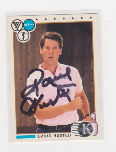 DAVID HUSTED BOWLING 1990 KINGPINS #58 AUTOGRAPHED CARD | eBay