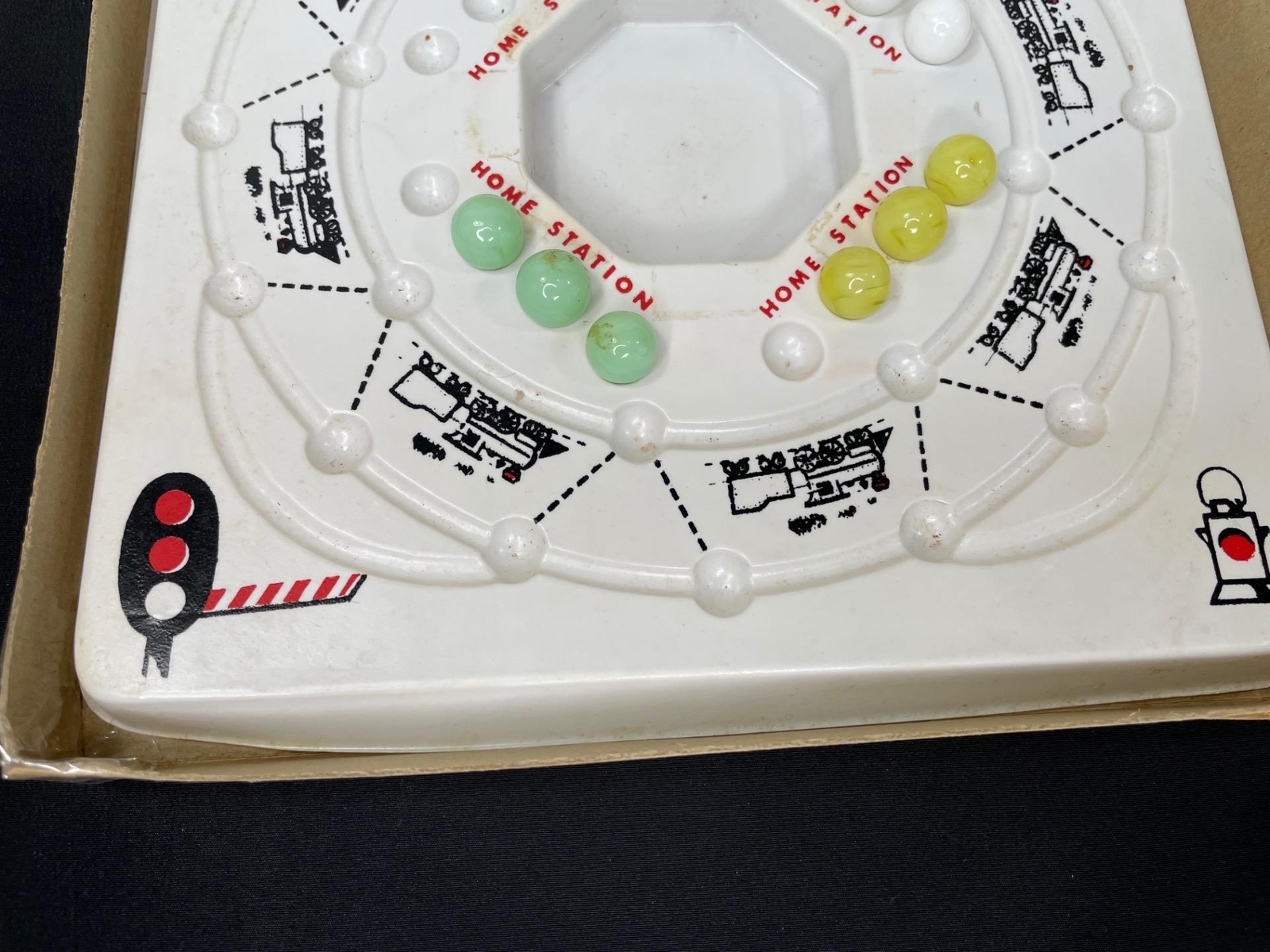 Vintage Black Ball Express Train Marble Game Scraper 1957 | eBay