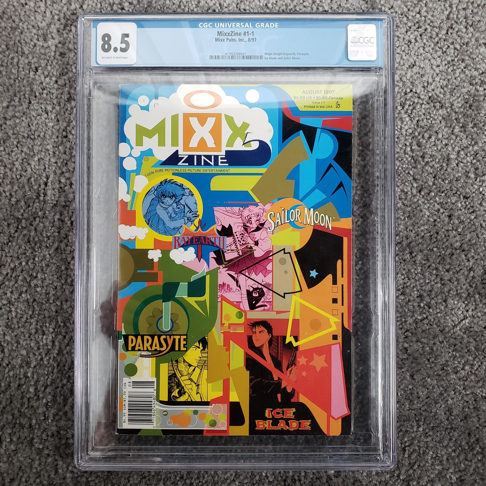 MIXX ZINE #1: First Sailor Moon CGC 8.5 1st copy on census, Among Top ...