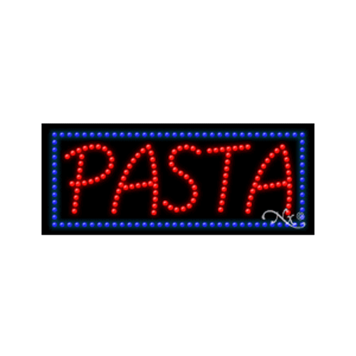 BRAND NEW “PASTA" BORDER 27x11 SOLID & ANIMATED LED SIGN w/CUSTOM ...