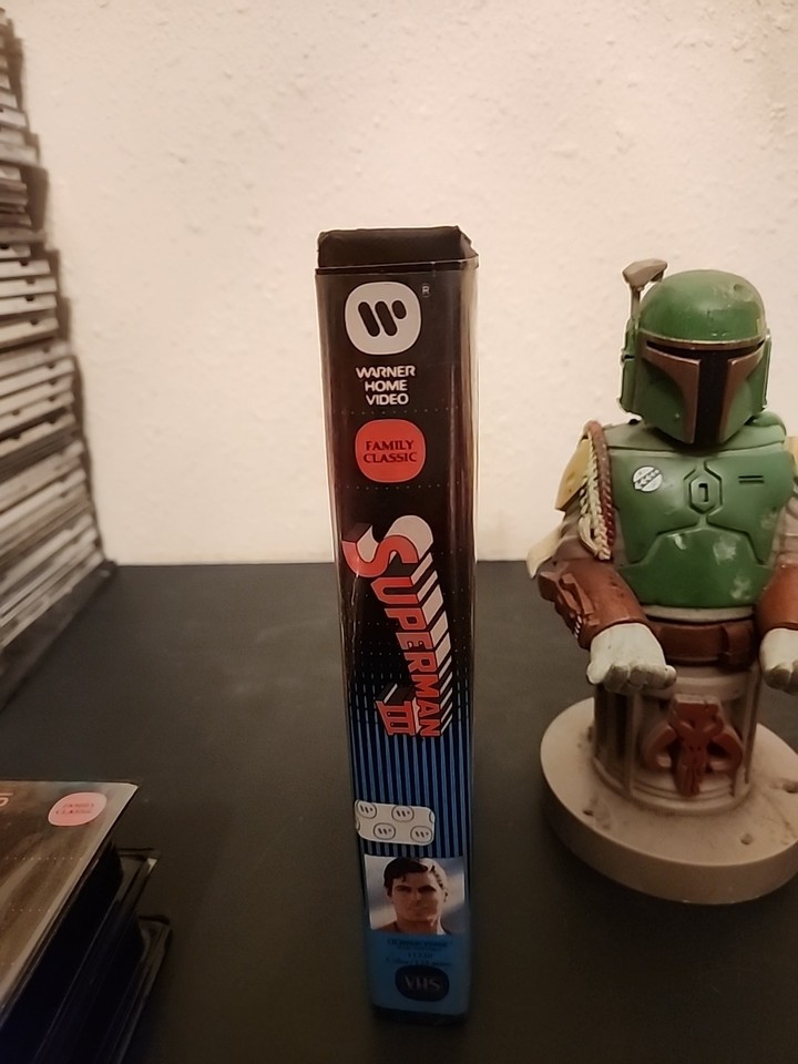 Vintage 1983 Superman III (3) VHS Rare Clamshell Warner Home Vd By ...