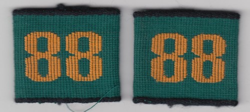 PAIR Vintage Swiss Army Military Battalion Slip On Shoulder Board ...