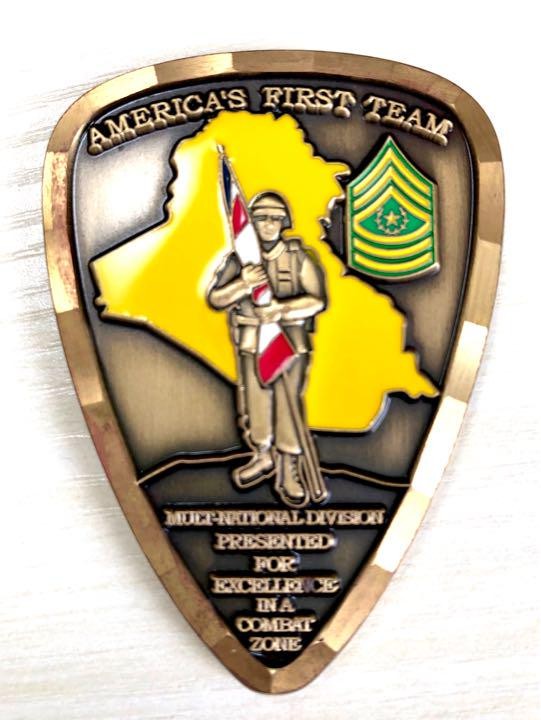 1st Cavalry Division Chief Master Sergeant Challenge Coin OIF Version ...