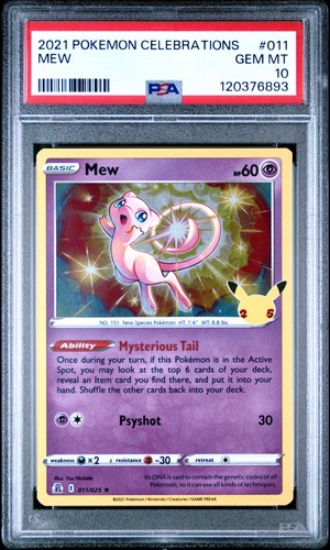 2021 POKEMON CELEBRATIONS #011 MEW PSA 10 | eBay