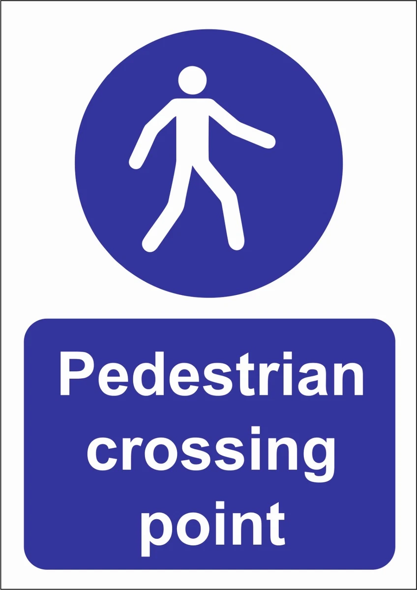 Pedestrian Crossing Sign With Arrow