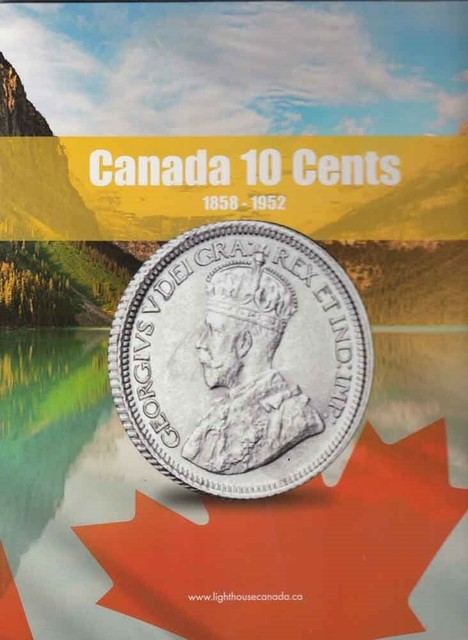 LIGHTHOUSE Vista Book Canada 10 Cents Album 1858-1952 Coins for sale ...
