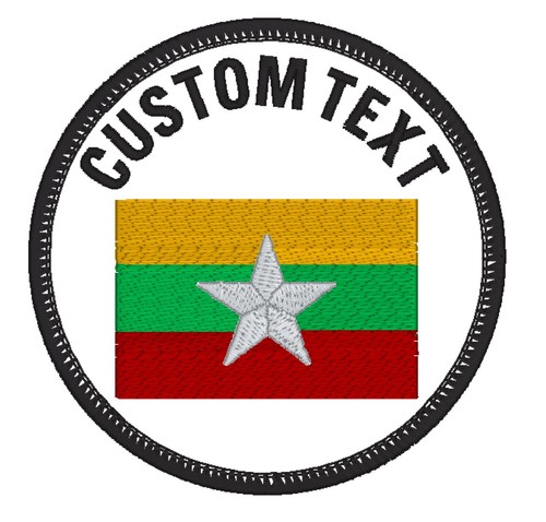 Custom Embroidered BURMA Embroidery Patch badge 9cm x 9cm | eBay Australia