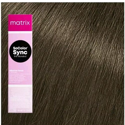 Matrix SoColor Sync Pre-Bonded - 5NJ Light Brown Neutral Jade 90ml ...