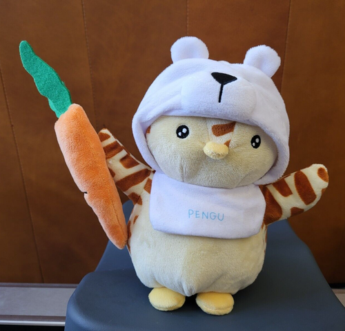 Pudgy Penguins Plush Giraffe Polar Bear Hat Carrot Pengu 8" Stuffed ...