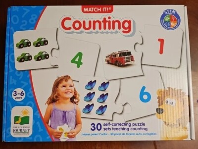 MATCH IT! Mathematics Math STEM & Counting Game Puzzle Set 3+ *FREE ...