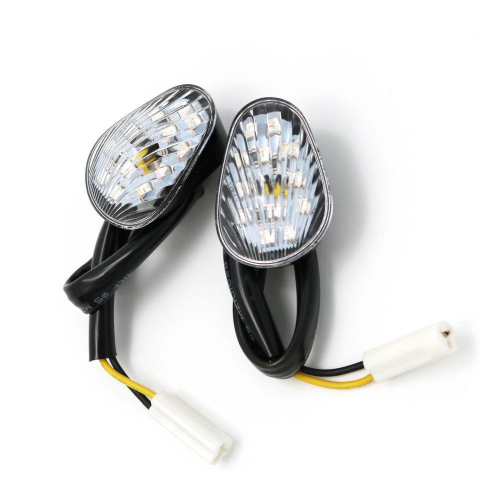 Motorcycle LED Flush Mount Turn Signals Indicator Light For YZF R1 R6 ...