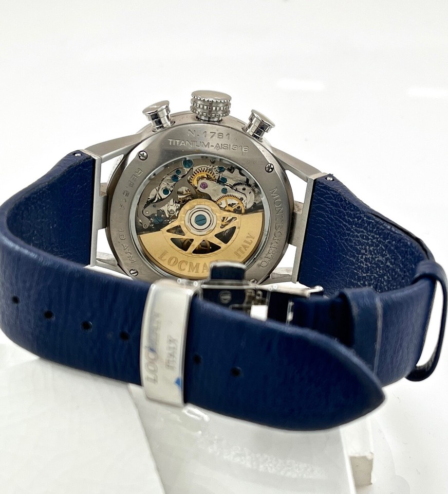 Locman Italy 0514V12-00WHSLOB Montecristo Automatic Analog Men 's Watch ...