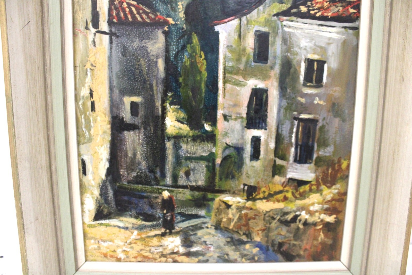 JAMES MANEY Town Street SIGNED ORIGINAL Impressionist Oil Painting ...
