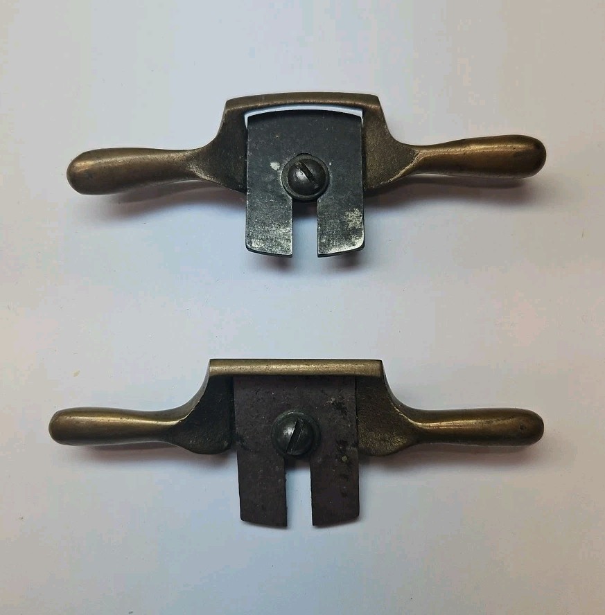 2 Vintage Phelps Curved Brass Pattern Make Spokeshave Wood Working ...