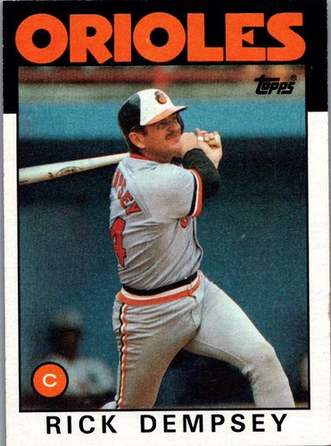 1986 Topps Rick Dempsey Card #358 Baltimore Orioles | eBay