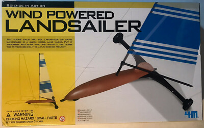 4M ~ Science in Action ~ Wind Powered Landsailer Kit ~ Brand New ...