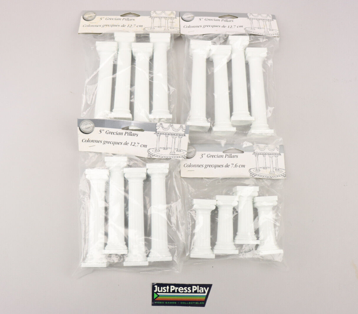 Lot of 4 NOS 4-Packs 1998 Wilton Grecian Wedding Cake Pillars Columns 3 ...