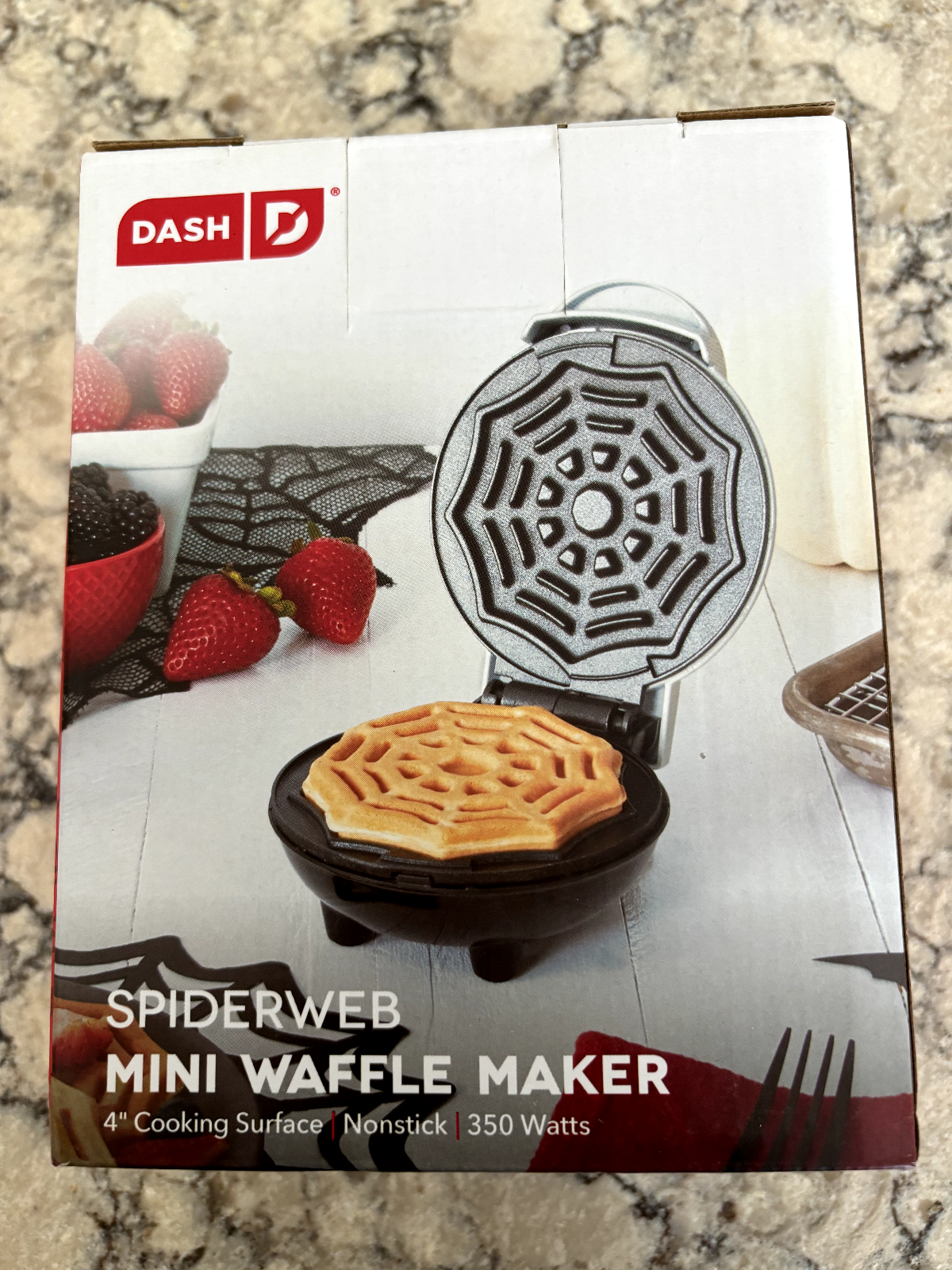 NIB Non Stick DASH Spiderweb Halloween Mini Waffle Maker Spiderman | eBay