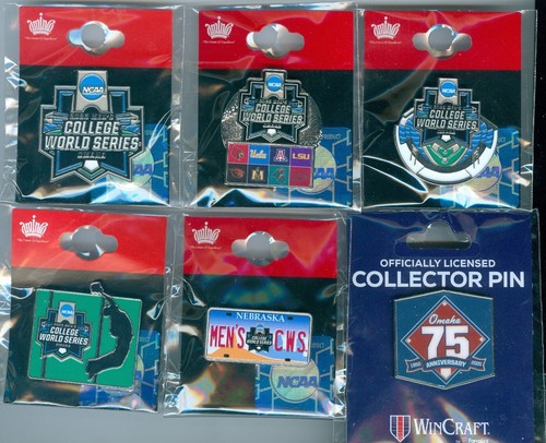 2025 Official College World Series CWS Pin Set of (6) | eBay