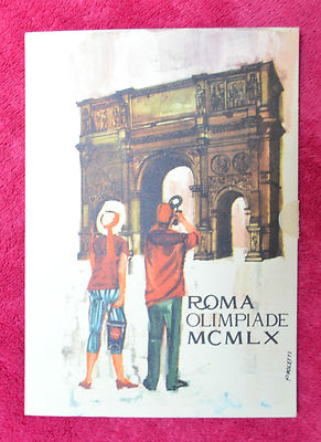 Card Roma Olimpiade Mcmlx Bow By Constantine Viaggiata 1960 Subalpina ...
