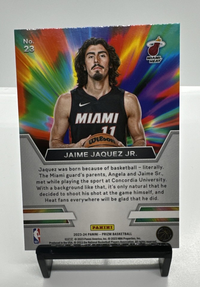 2023-24 Panini NBA Prizm #23 JAIME JAQUEZ JR Instant Impact Rookie RC ...