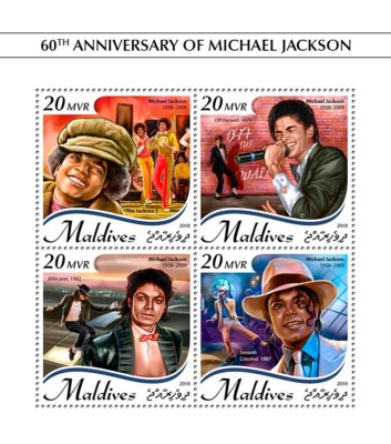 Michael Jackson Music Star MNH Stamps 2018 Maldives M/S | eBay